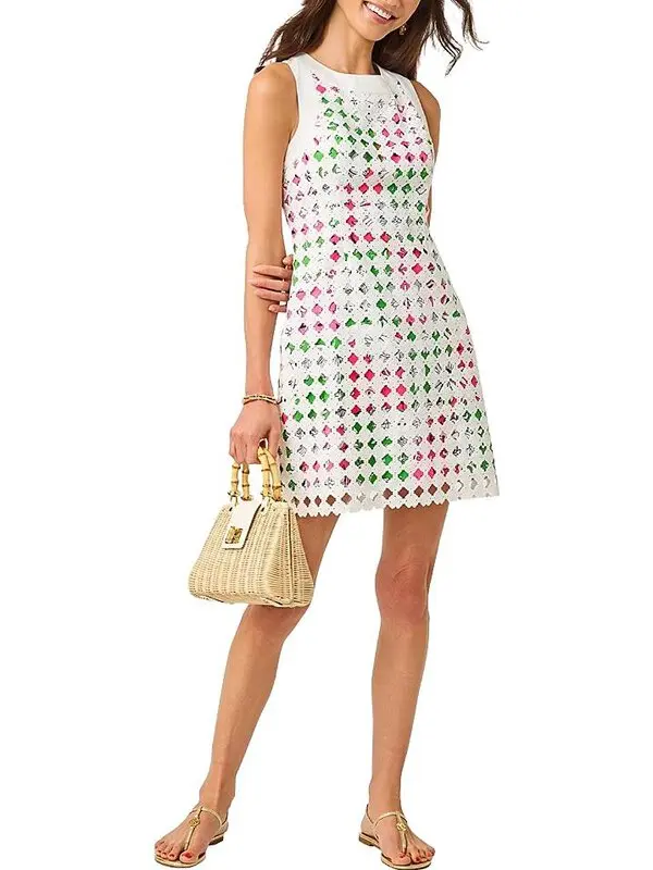 Lilly Pulitzer® Lydon Lace Shift - Chicken Check