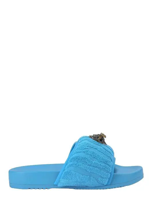 Kurt Geiger Puff Eagle Head Slide Sandal - Medium Blue