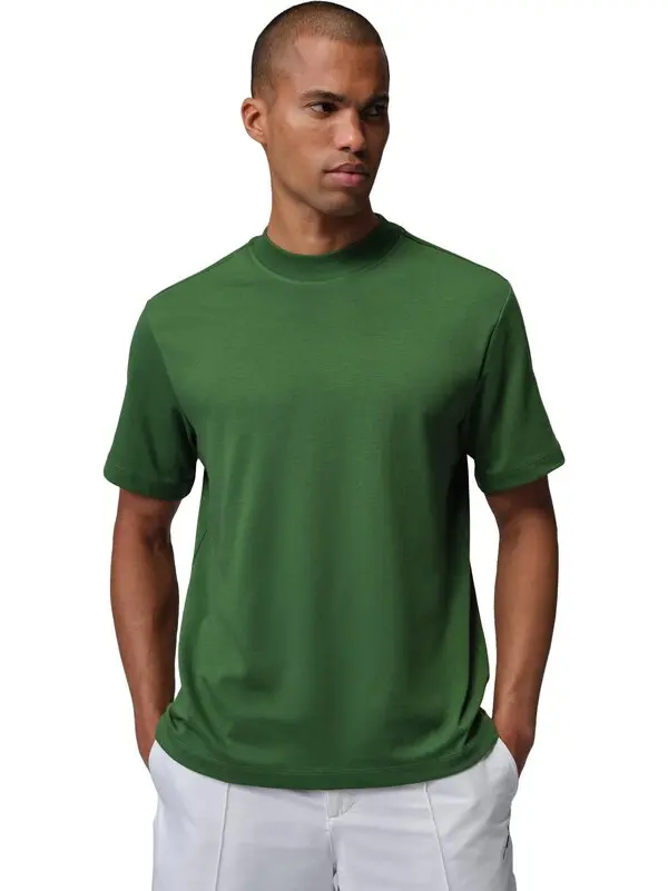 JORDAN Sport Dri-fit Mock-neck Golf Top - Green