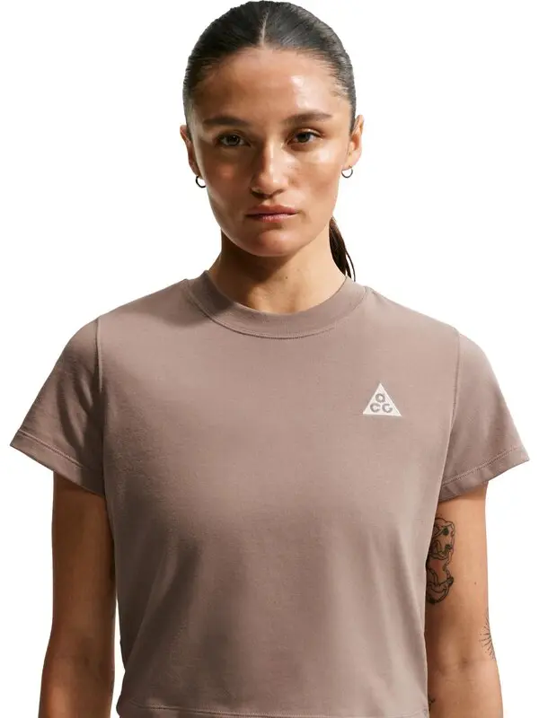 Nike Dri-fit Short-sleeve Top - Brown