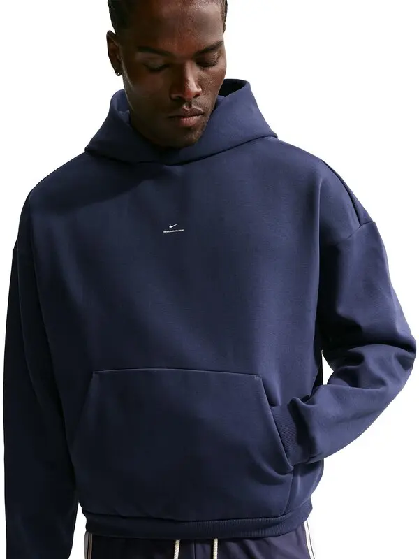 Nike Standard Issue Therma-fit Brushed Basketball Pullover Hoodie - Blue