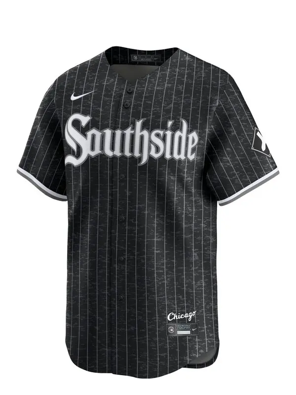 Nike Chicago White Sox City Connect Dri-fit Mlb Limited Jersey - Black