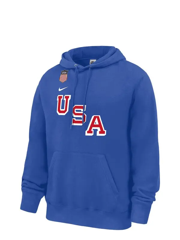 Nike Usa Club Fleece Pullover Hoodie - Blue