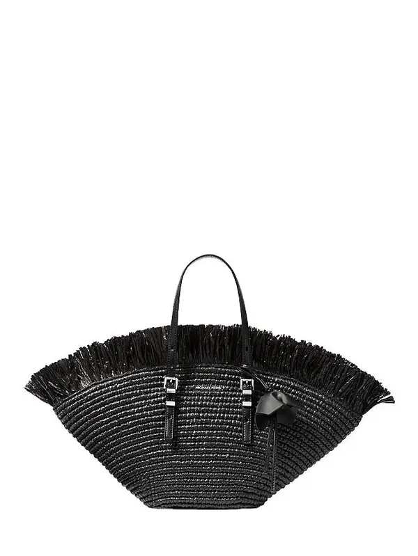 Michael Kors Isa Small Fan Tote - Black