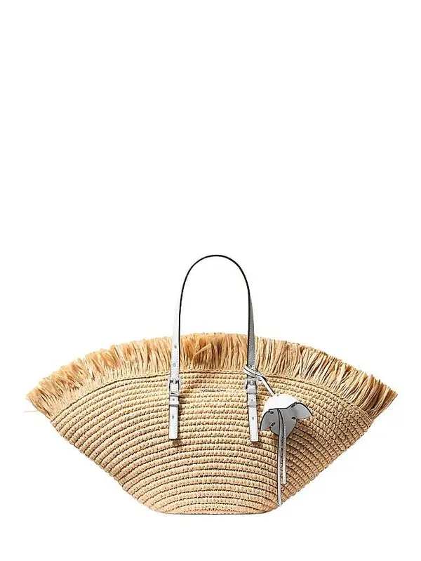 Michael Kors Isa Small Fan Tote - Natural/peanut