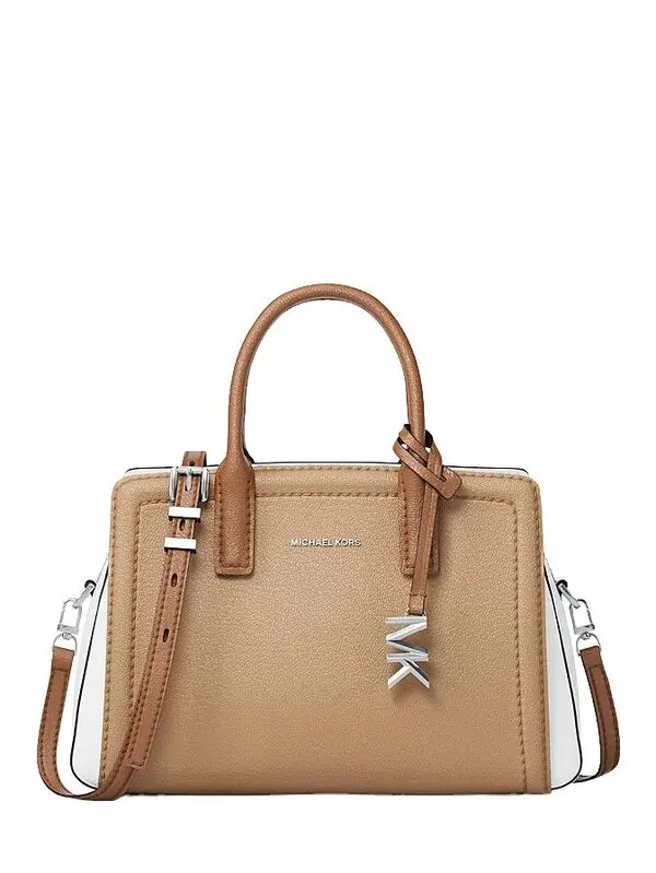 Michael Kors Leather Crossbody Bag - Peanut/multi