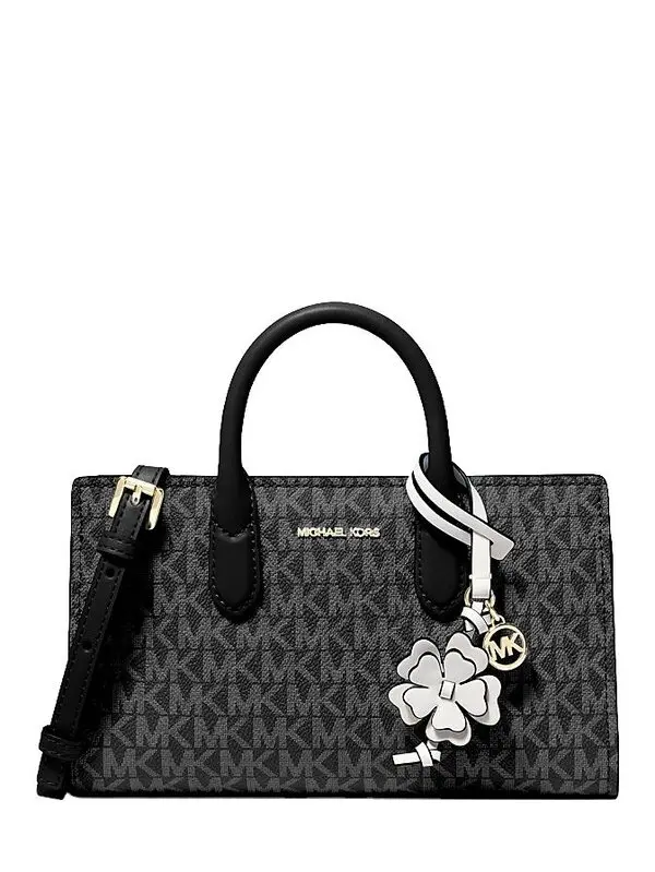 Michael Kors Monogram Crossbody - Black