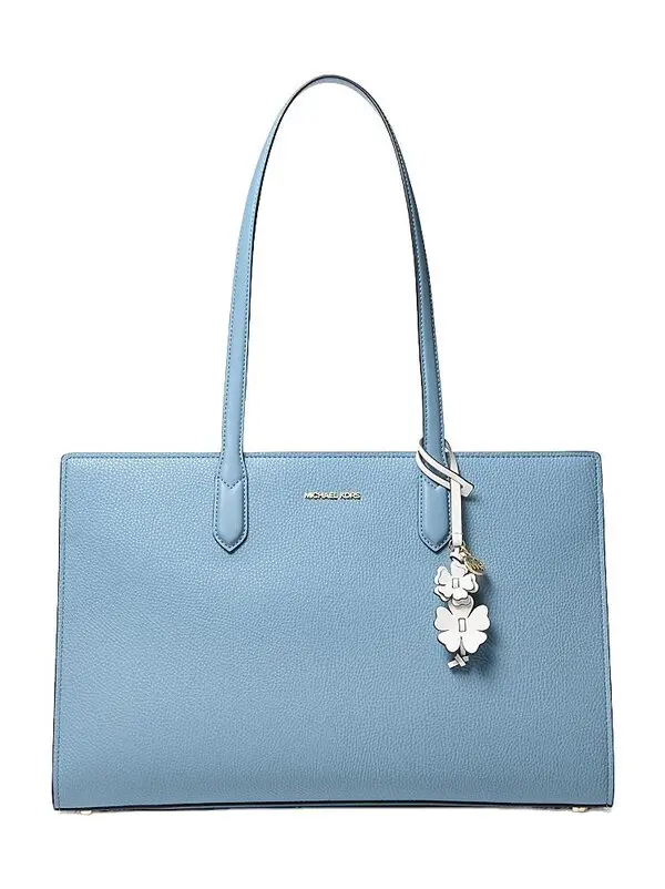 Michael Kors Leather Tote Bag - Chambray