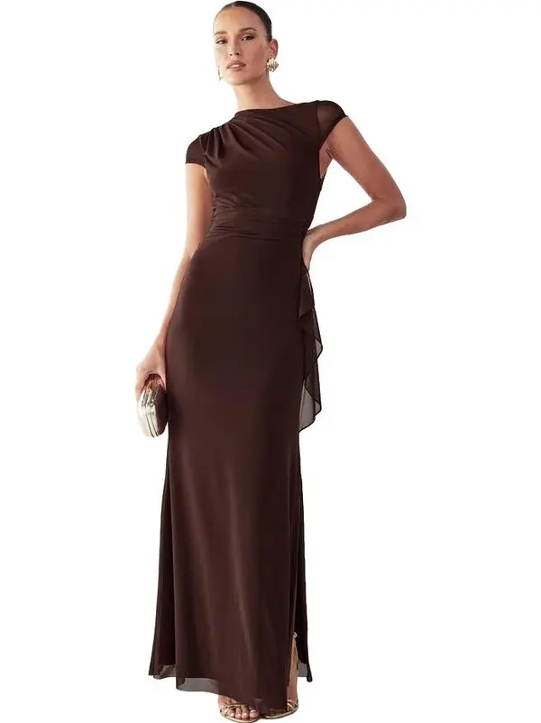 BWLDR Howard Maxi Dress - Chocolate