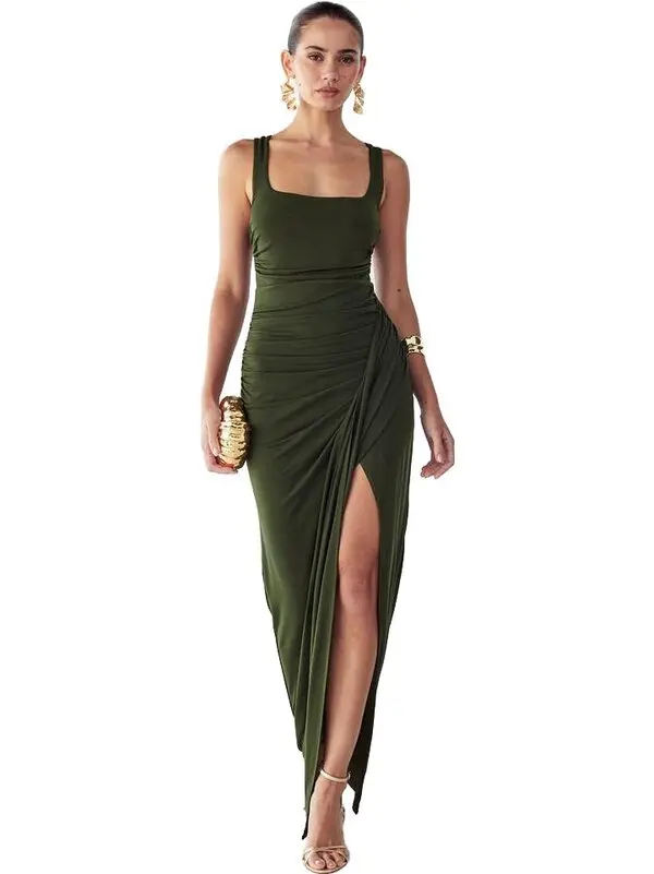 BWLDR Fallen Maxi Dress - Khaki
