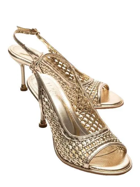 PROLOGUE SHOES Bonito Stiletto Sandal - Gold