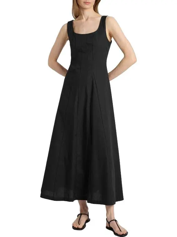 Santorelli Pagina Sleeveless Maxi Dress - Black