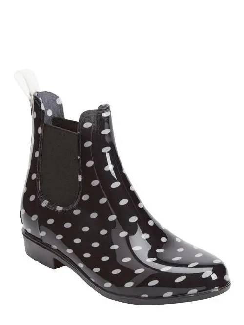 COMFORTVIEW Uma Rain Boots - Black Dot