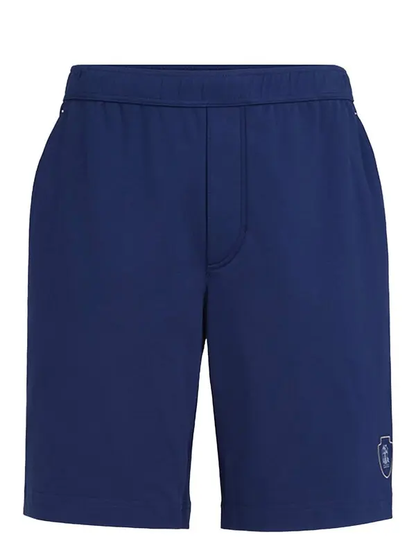 Brunello Cucinelli Cotton Crest Shorts - Blue