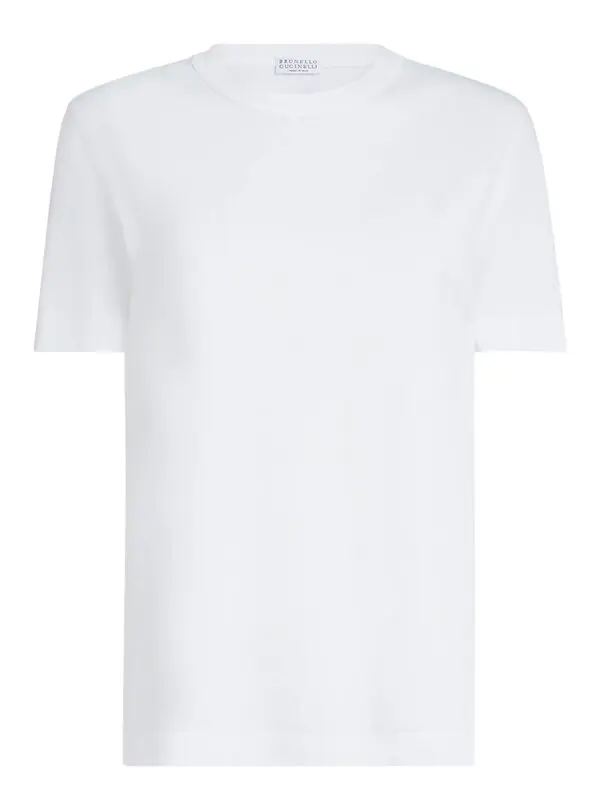 Brunello Cucinelli Cotton Crew-neck T-shirt - White
