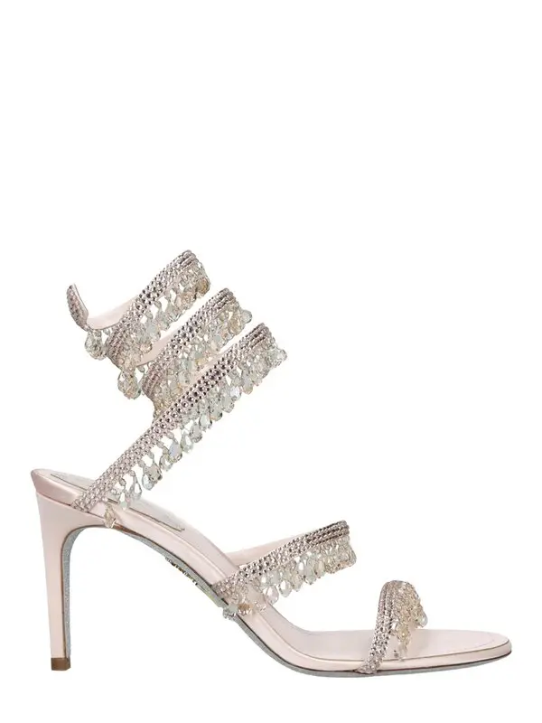 Rene Caovilla Embellished Chandelier Sandals - Pink