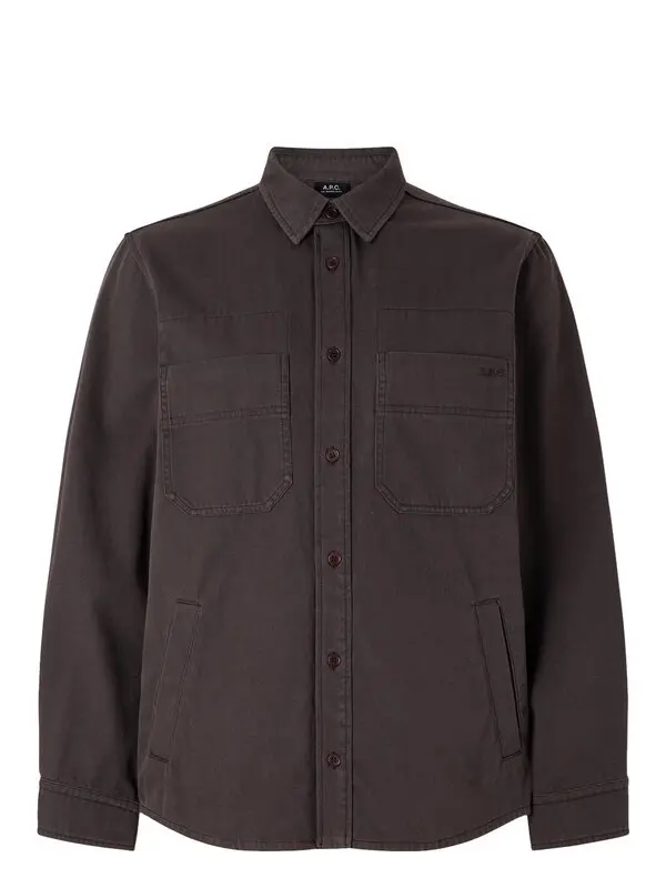 A.p.c. Noah Cotton-twill Blouson Jacket - Brown