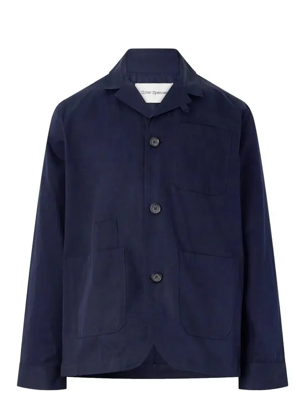 Oliver Peoples Bradwell Cotton Overshirt - Blue
