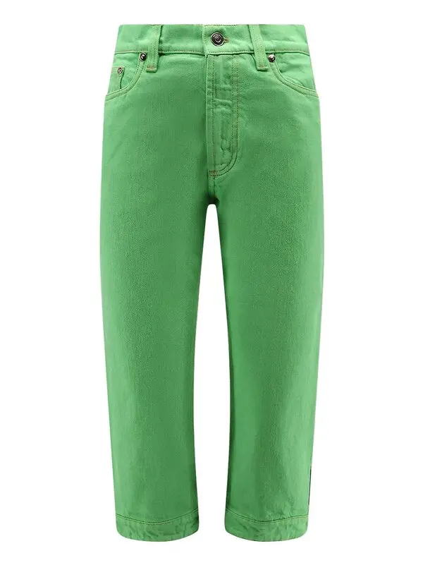 Versace Nonstretch Cotton Pants - Green