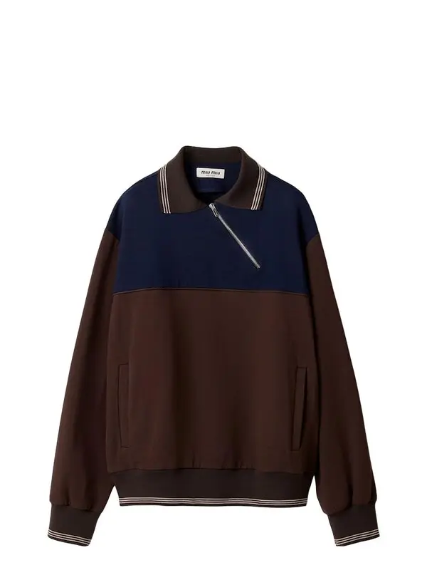 Miu Miu Viscose Sweatshirt - Brown