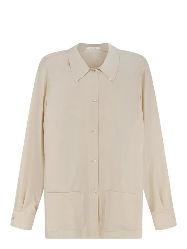 THE ROW Lucetta Silk Shirt - Beige