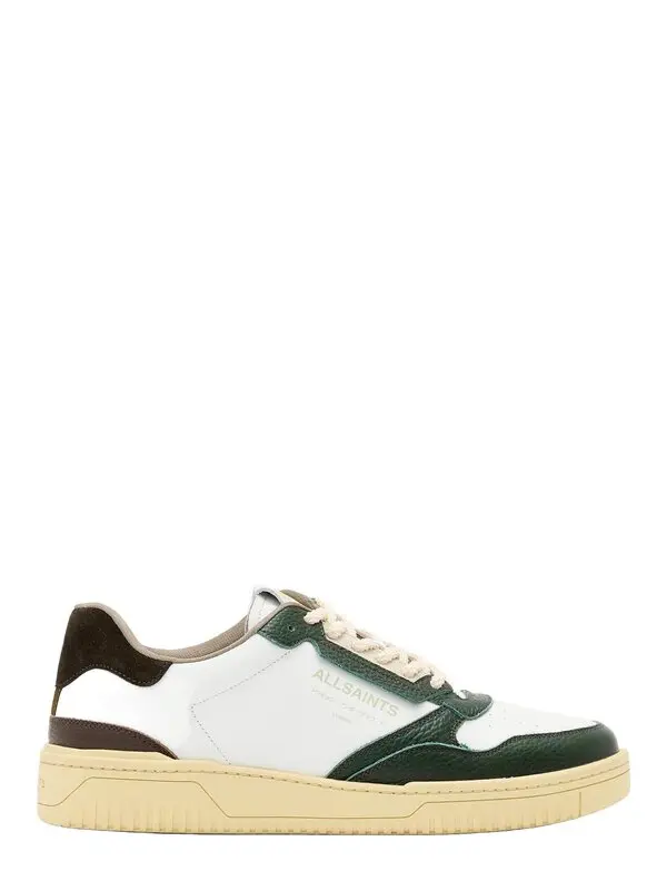 ALLSAINTS Regan Low Top Sneakers - Chalk White/green