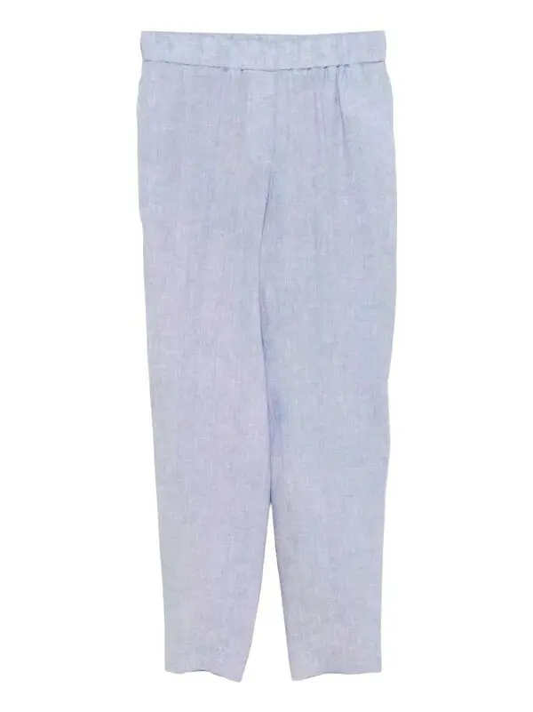 Peserico Tapered Trousers With Elasticated Waist - Blue