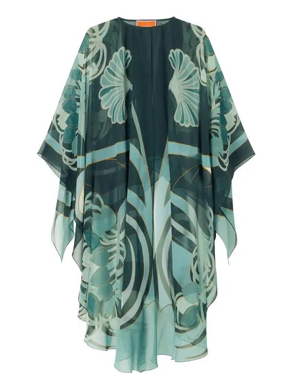 La DoubleJ Maria Printed Cape - Mint