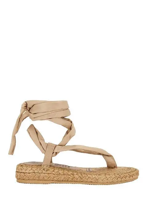 NORA LOZZA Summer Espadrille Sandal - Beige