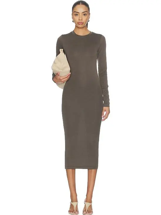 Fear Of God Fitted Long Sleeve Dress - Brown