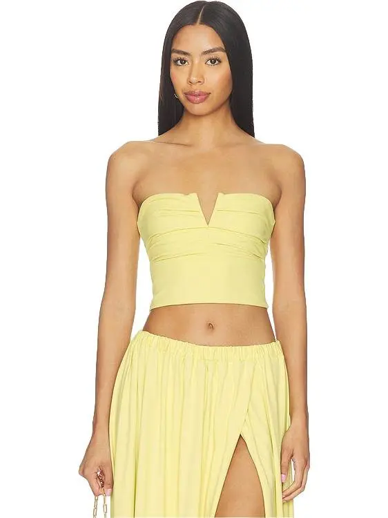 Susana Monaco V Wire Pleated Crop Tube - Crown