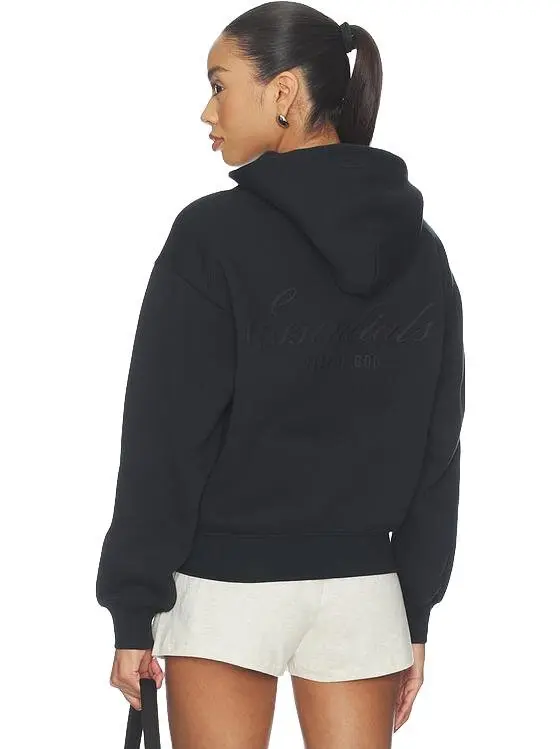 Fear Of God Classic Full Zip Hoodie - Vintage Black
