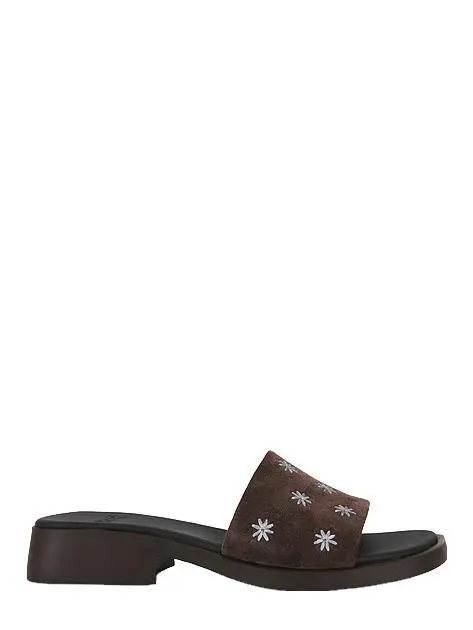 Camper Dana Suede Sandal - Dark Brown