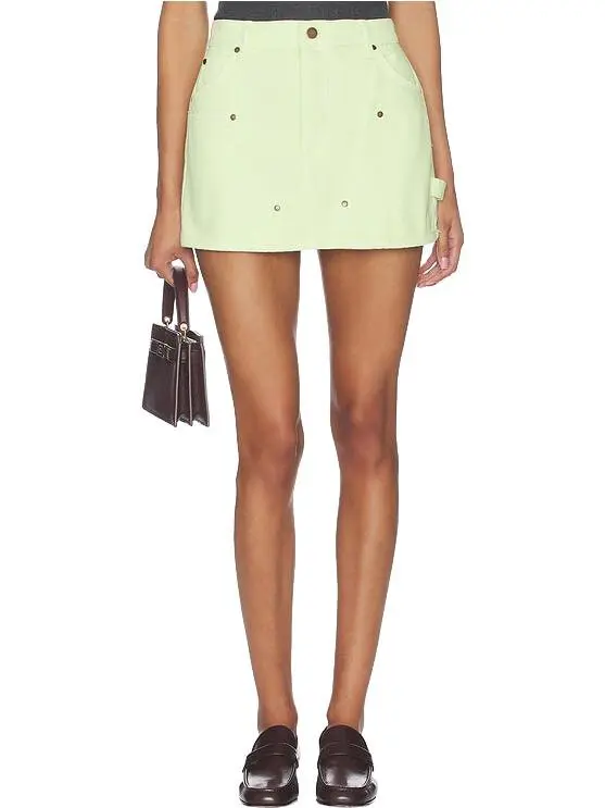 Renggli Cargo Mini Skirt - Key Lime