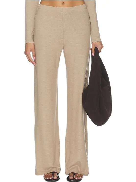 LESET Lauren Wide Leg Pant - Sable