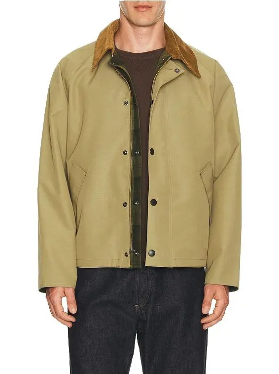 Barbour Reversible Jacket - Bleached Olive