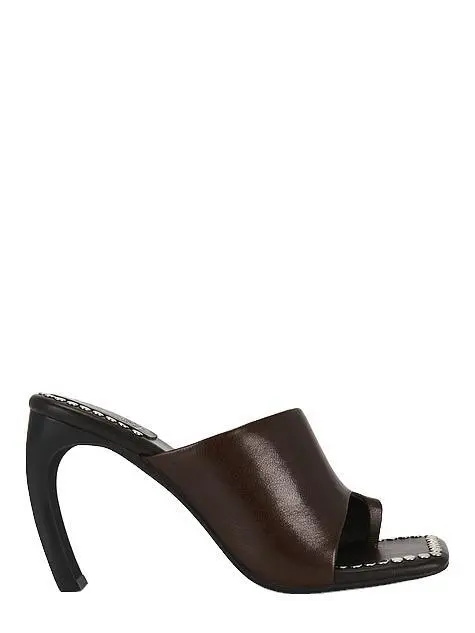 Jeffrey Campbell Alloc Strap Sandal - Brown & Silver