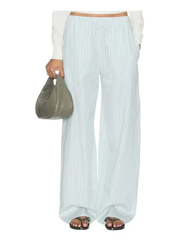 LESET Yoshi Stripe Wide Leg Pant - Vert Stripe