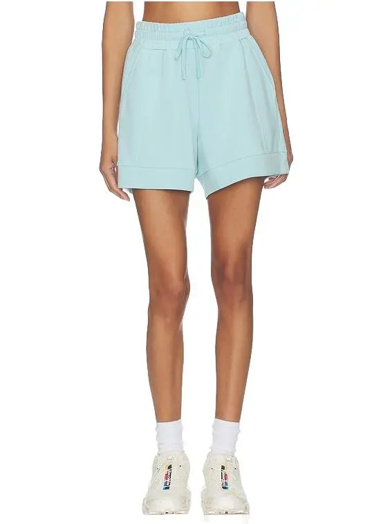Varley Atrium High-rise Shorts - Porcelain Blue