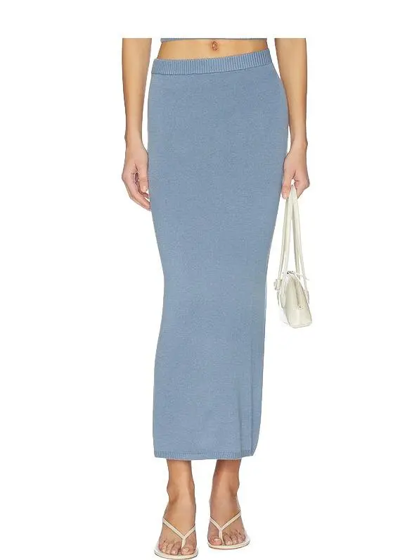 LOVERS AND FRIENDS Genie Maxi Skirt - Dusty Blue