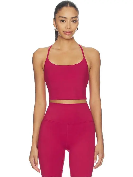 Varley Freesoft Harley Bralette In Burgundy - Rich Raspberry