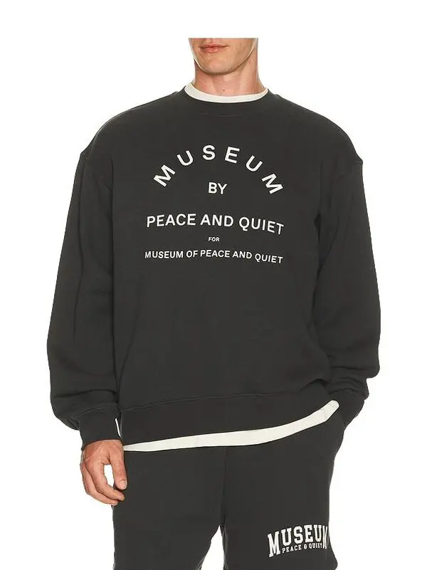 MUSEUM OF PEACE & QUIET Museum Pq Crewneck - Black