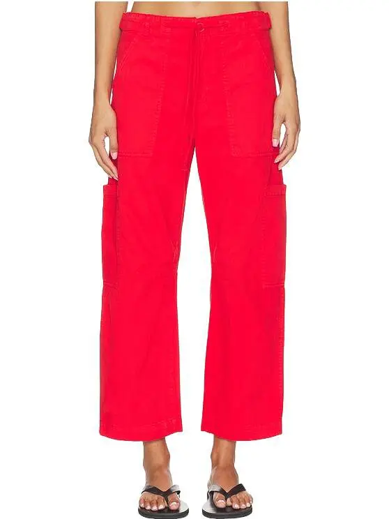 PISTOLA Sabrina Curved Utility Pants - Maraschino