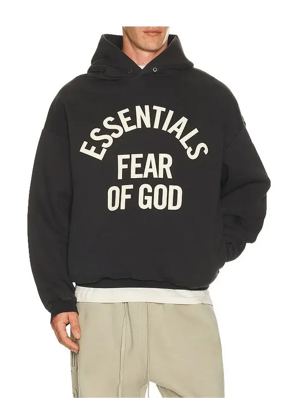 Fear Of God Campus 90's Hoodie - Faded Black