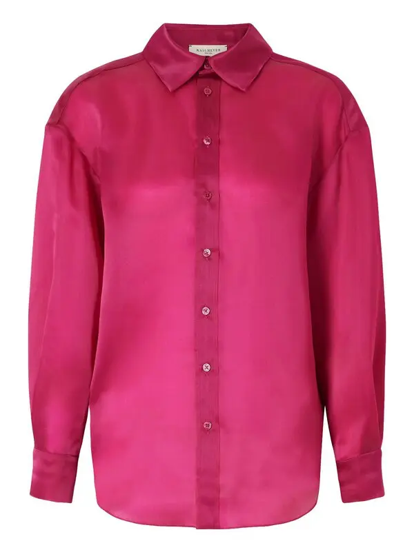 KALLMEYER Dani Silk-organza Shirt - Pink