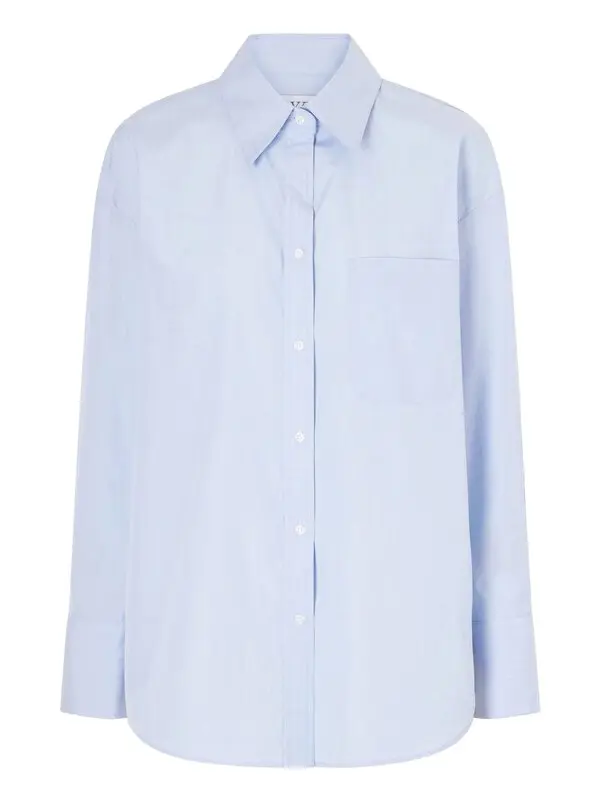 TWP Cotton-poplin Relaxed Fit Shirt - Blue