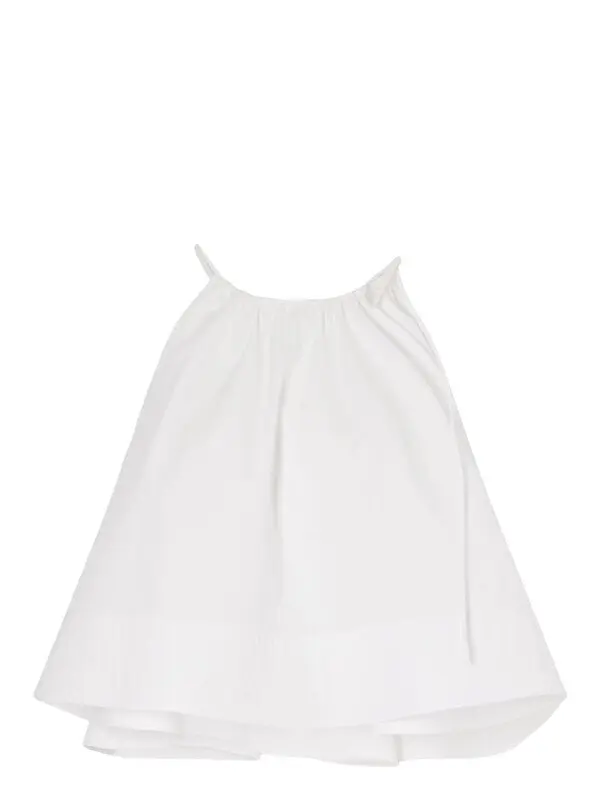 Stella McCartney Sleeveless Cotton-poplin Top - White