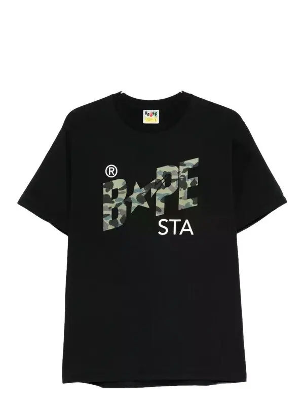 A BATHING APE Logo-print T-shirt - Black