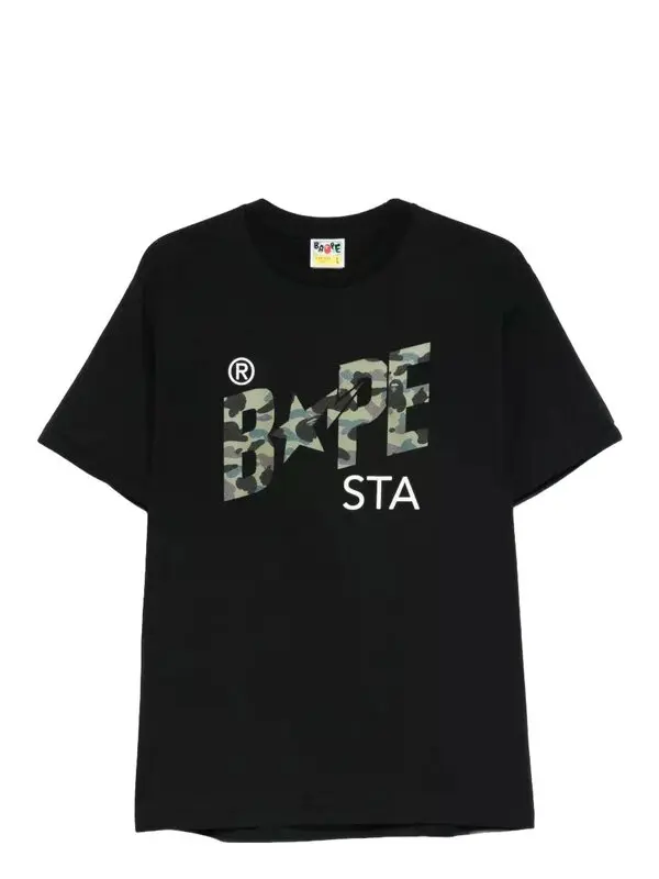 A BATHING APE Logo-print T-shirt - Black