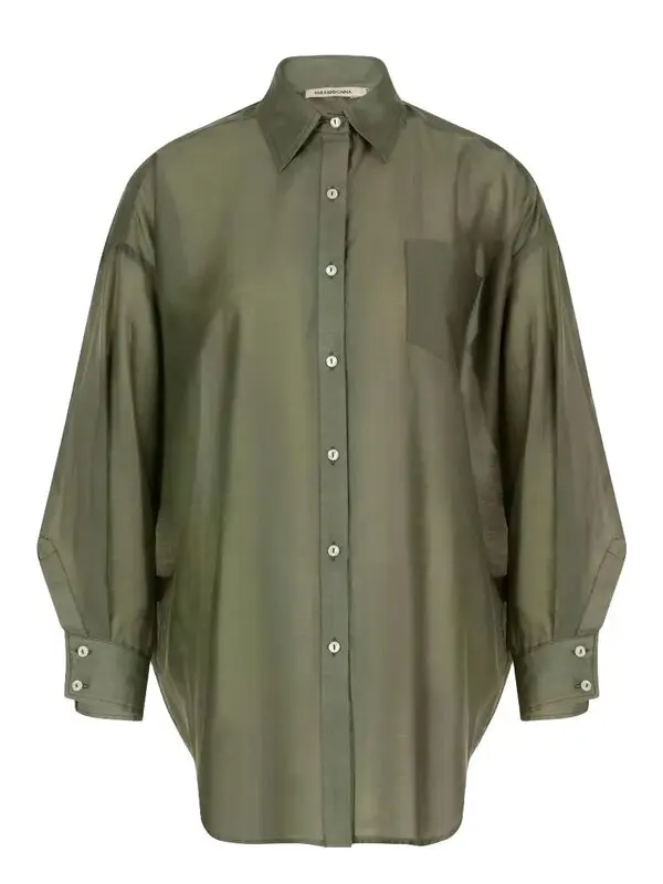 PARAMIDONNA Jade Button-up Shirt - Green